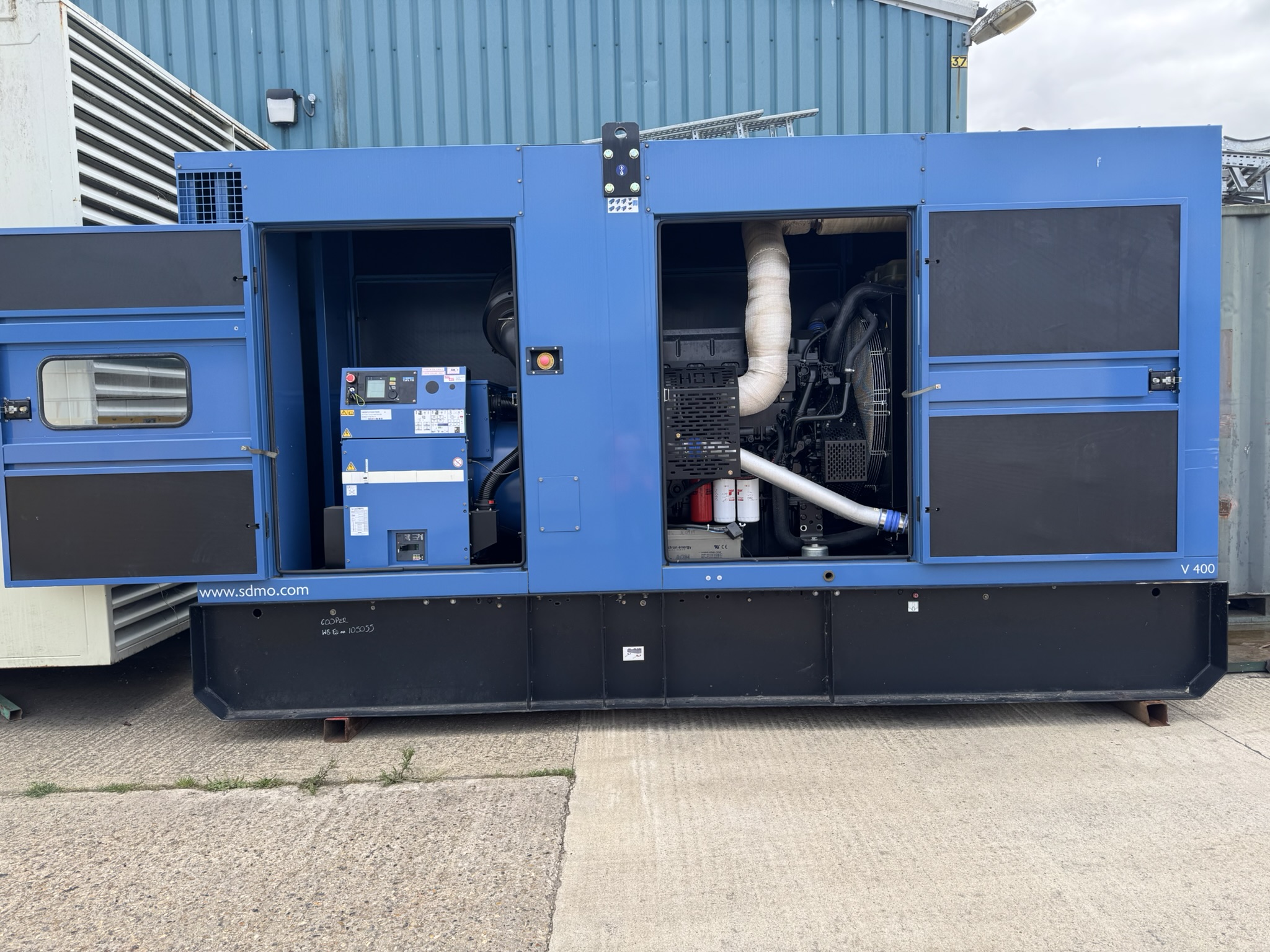 Sold Used SDMO Volvo 387kVA Diesel Generator | Stuart Group Ltd