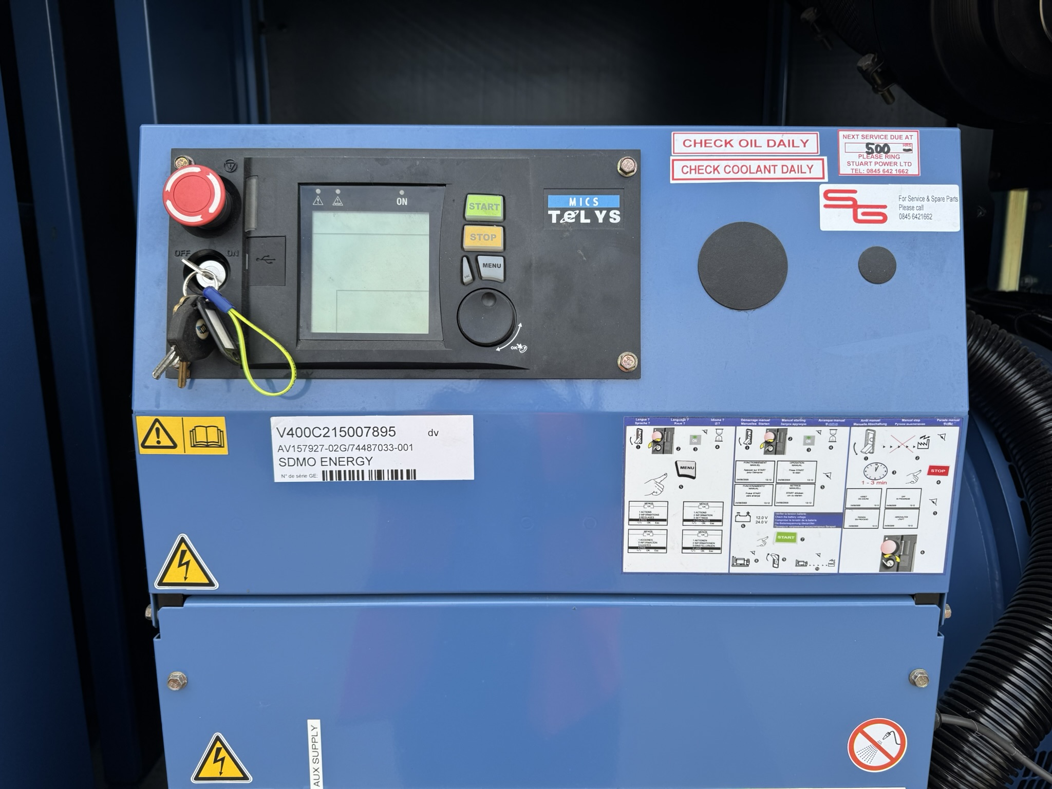 Sold Used SDMO Volvo 387kVA Diesel Generator | Stuart Group Ltd