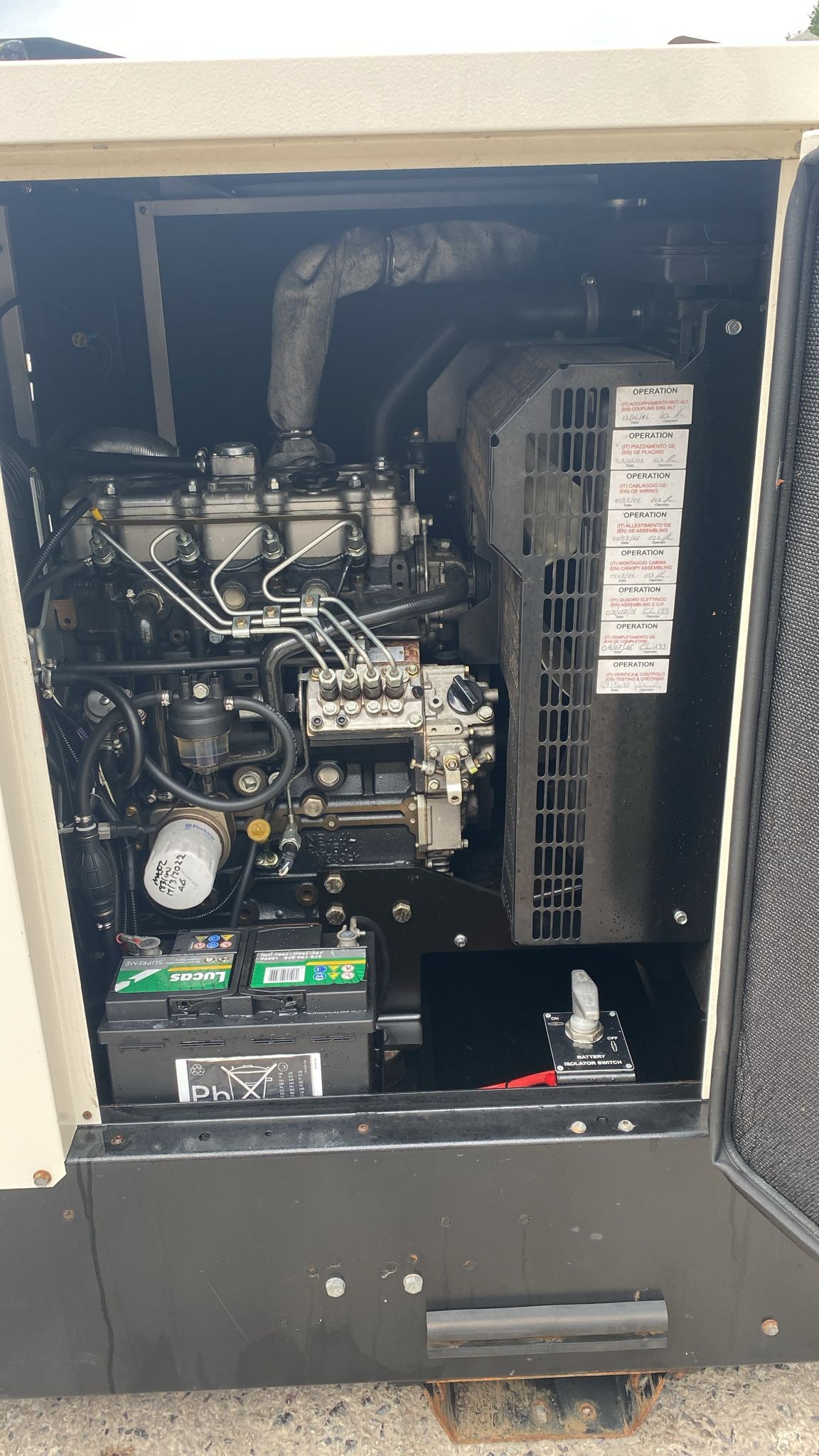 Sold Used Bruno G30 Perkins 30 kVA Diesel Generator | Stuart Group Ltd