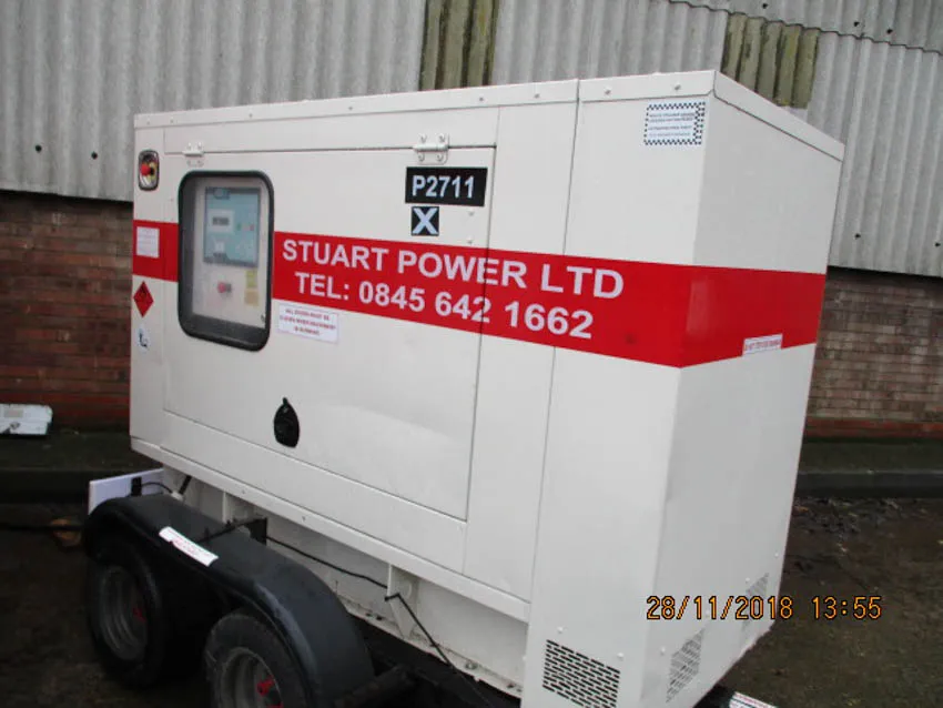 Sold Used FG Wilson 27kVA Diesel Generator - P2711 | Stuart Group Ltd