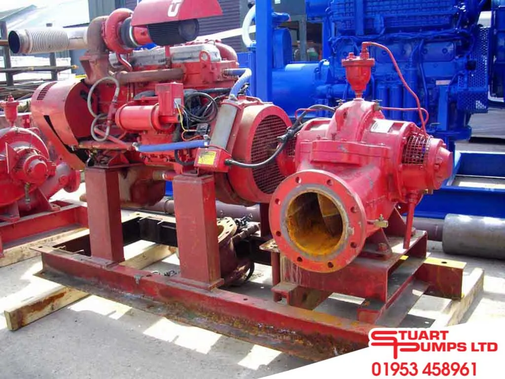 Used Armstrong 8x6x12.5MF split case fire pump | Stuart Pumps Ltd