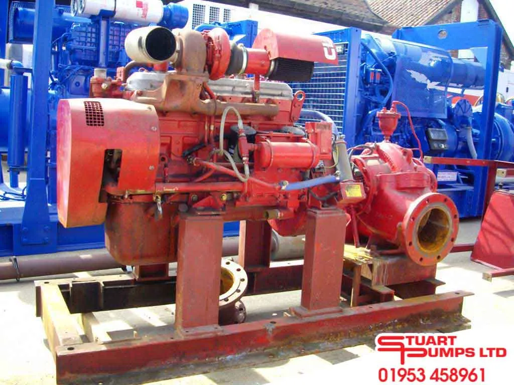 Used Armstrong 8x6x12.5MF split case fire pump | Stuart Pumps Ltd