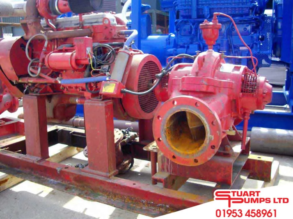 Used Armstrong 8x6x12.5MF split case fire pump | Stuart Pumps Ltd