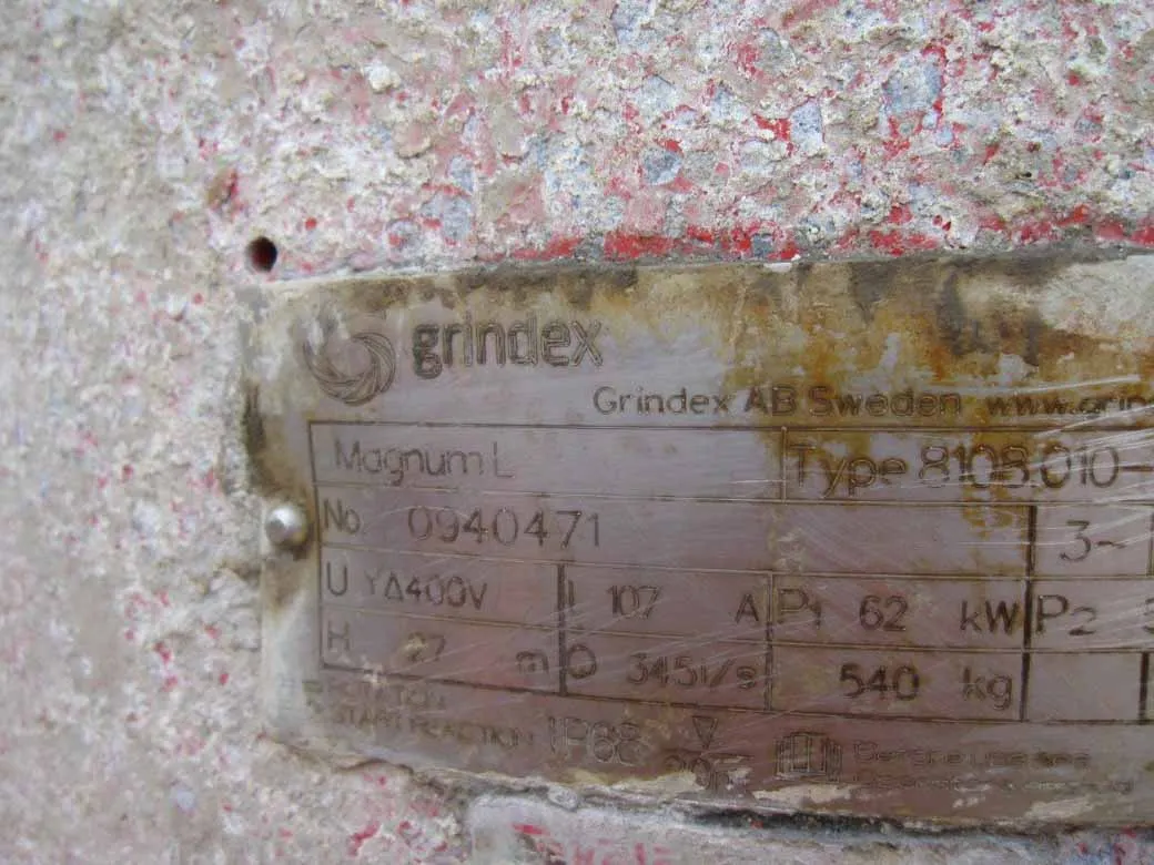 Sold Used Grindex Magnum L Submersible Drainage Pump | Stuart Group Ltd