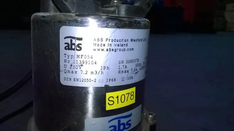 Sold Used Sulzer MF054 Submersible Pump | Stuart Pumps Ltd