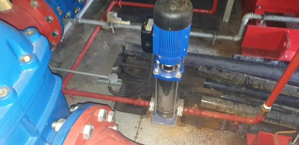 Used Armstrong Twin 6x4x10 Fire Pump House | Stuart Pumps Ltd