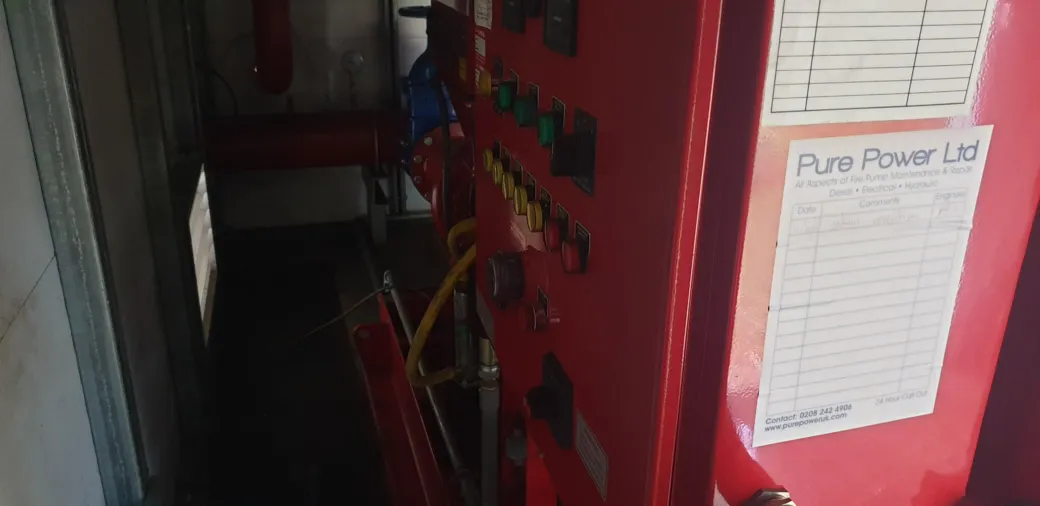 Used Armstrong Twin 6x4x10 Fire Pump House | Stuart Pumps Ltd