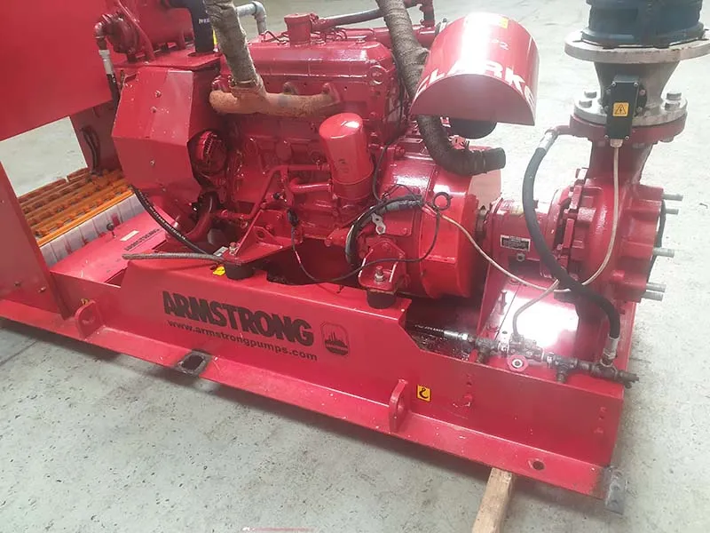 Used Armstrong 6x4x10 DLC LPCB approved fire pump | Stuart Pumps Ltd