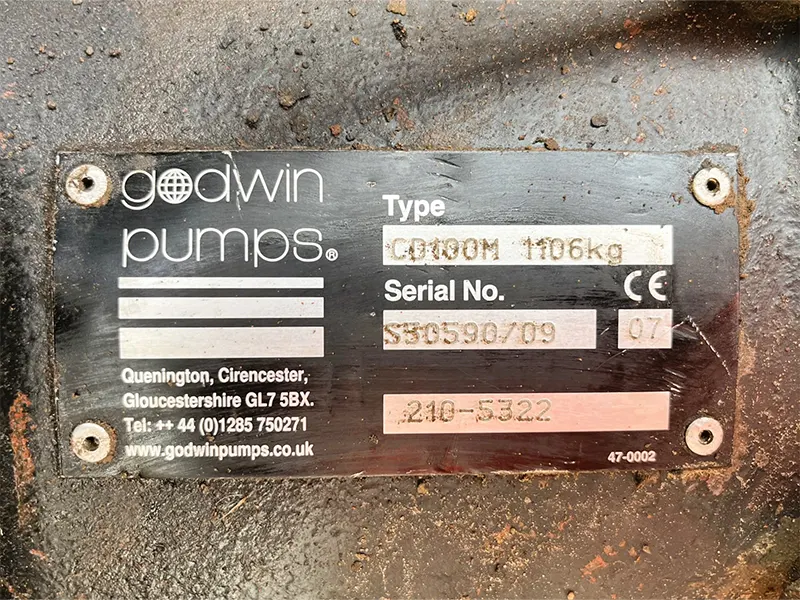 Sold Used Godwin CD100M Pump - XSP4454 | Stuart Pumps Ltd