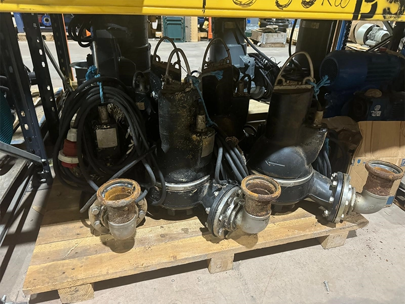 Sold Used Flygt 90kW Storm Water Pumps for Sale UK | Stuart Pumps Ltd