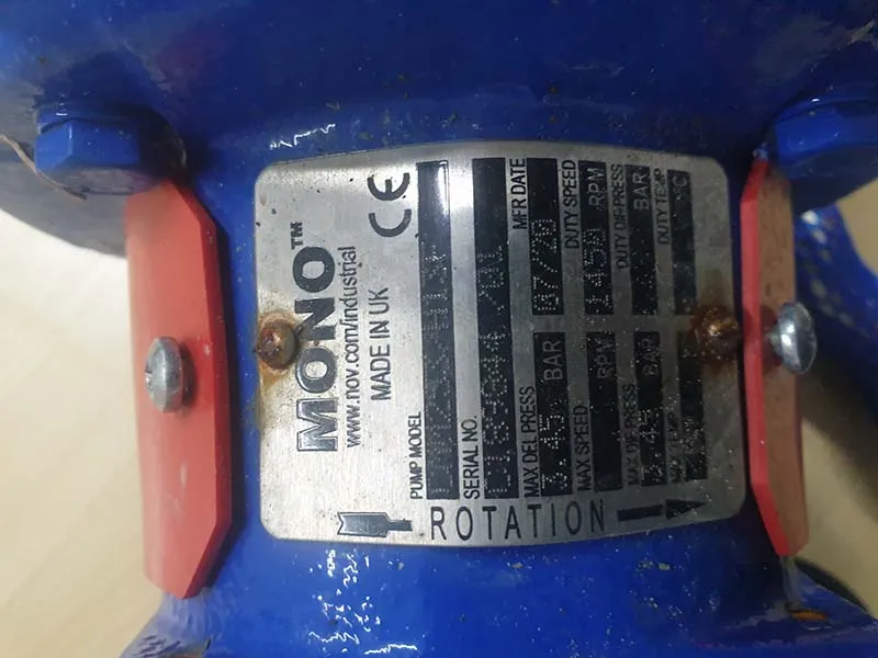 Used Mono CMM253 Water Pump for Sale | Stuart Pumps Ltd