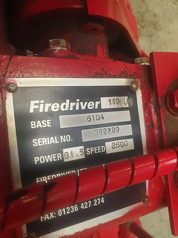 Used SPP KP10X LPCB Approved Fire Pump for sale - XSP9534 | Stuart ...