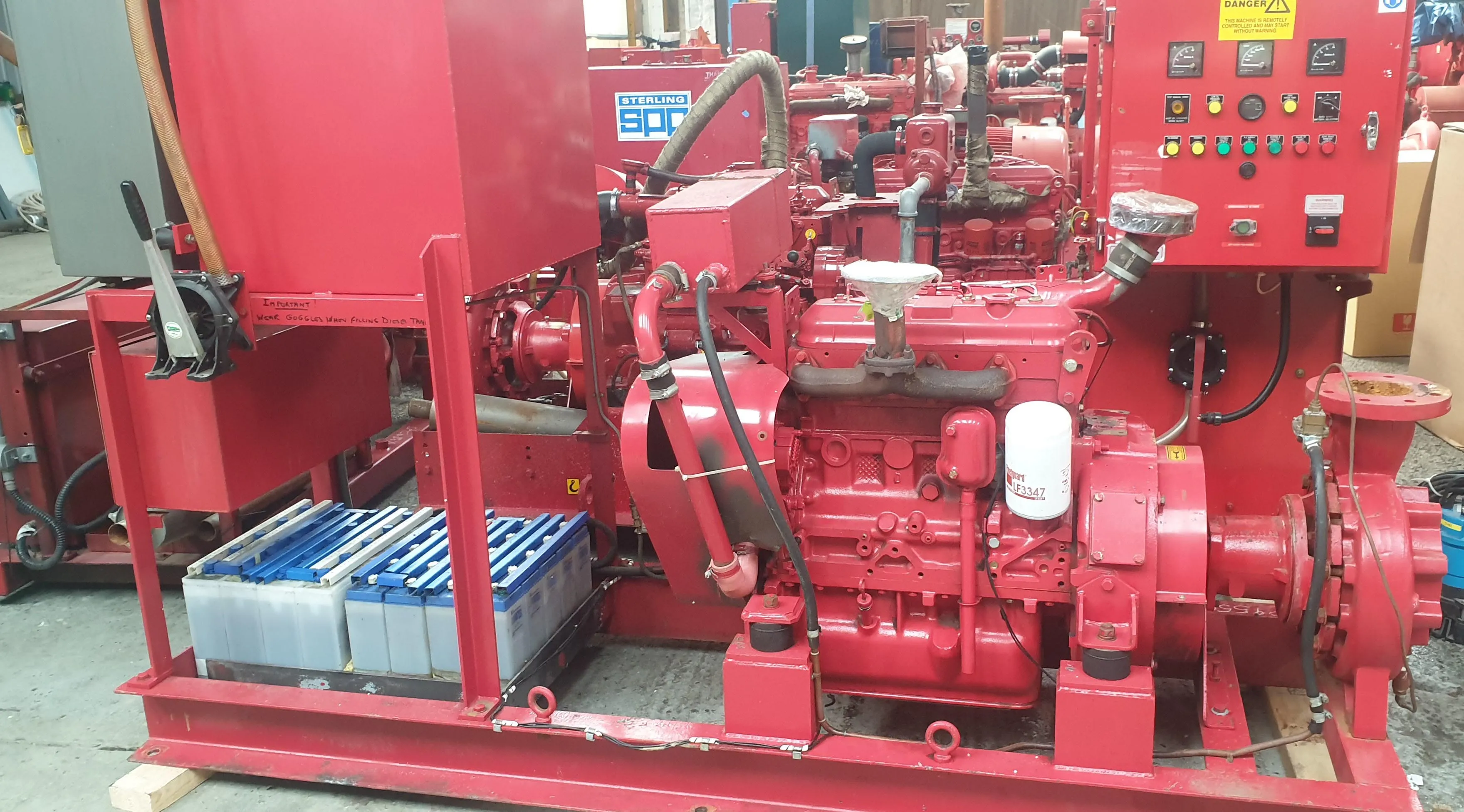 Sold Used Armstrong 100-80DLC LCPB approved fire pump | Stuart Pumps Ltd